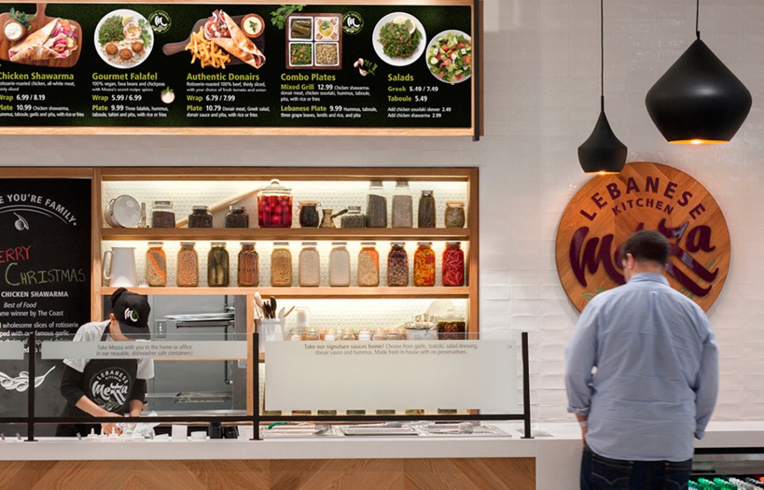 Brand identity design for Mezza Lebanese Kitchen
